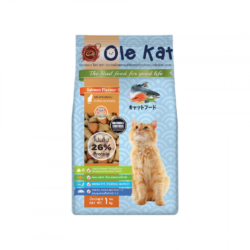 Ole Kat- Salmon 1kg - Products - Gloria's Pet Supplies